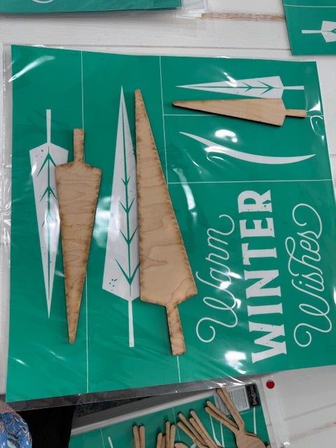 Winter Wishes Collection-Trees with Cutouts | Chalk & Whimsy